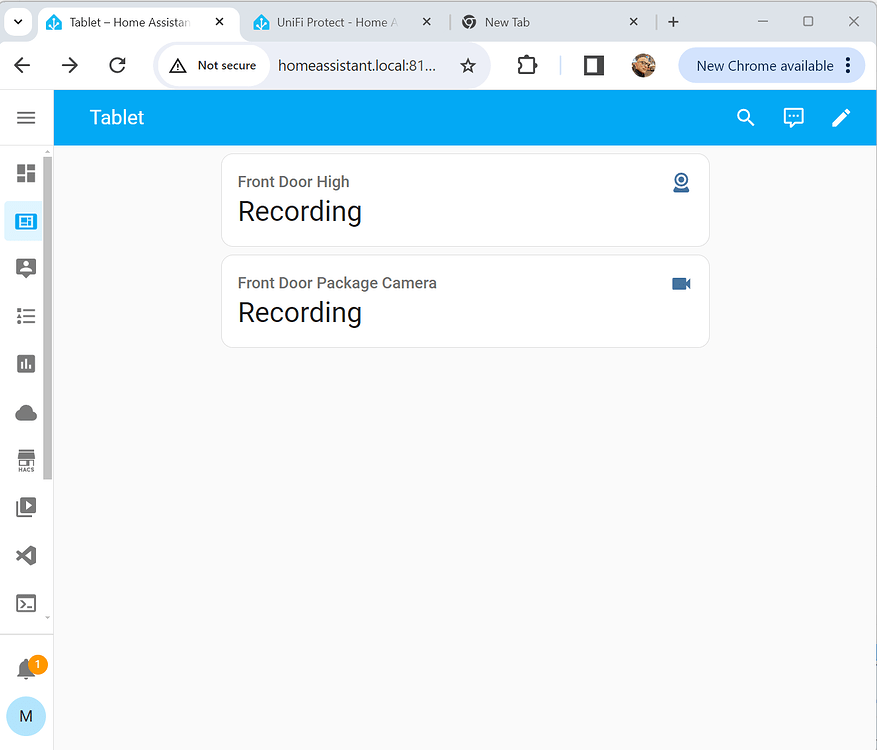 Creating a live video stream on a dashboard - Frontend - Home Assistant ...