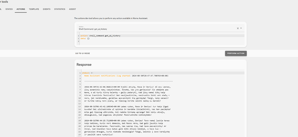 How to save (extended Open Ai) responses to json list? - Configuration ...