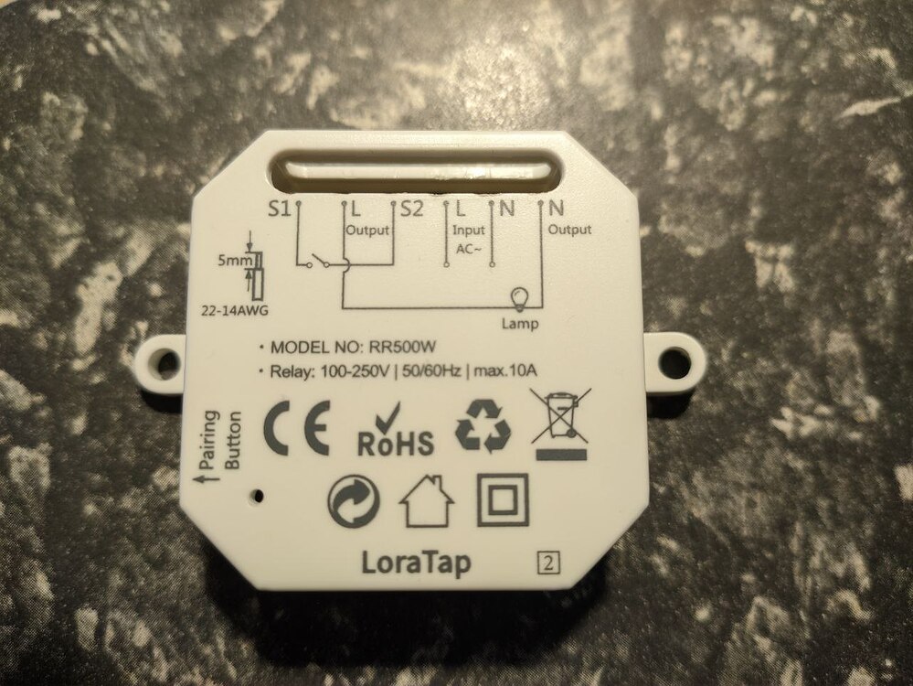 LoraTap RR500W with Tuya WB3S module. OpenBeken flash possible ...
