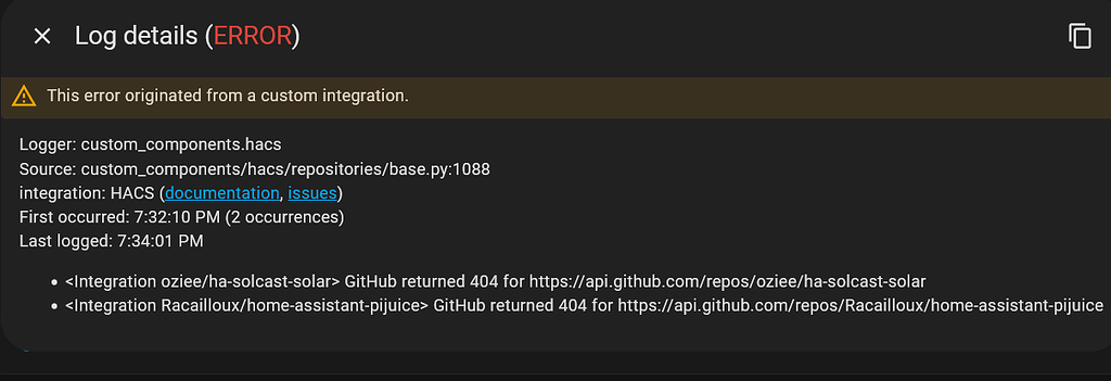 Oziee/ha-solcast-solar - never installed it but its in my logs - Configuration - Home Assistant ...
