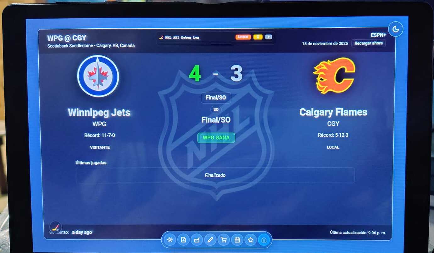 🏒 NHL Live Game Panel - Real-time Hockey Tracking for Home Assistant ...