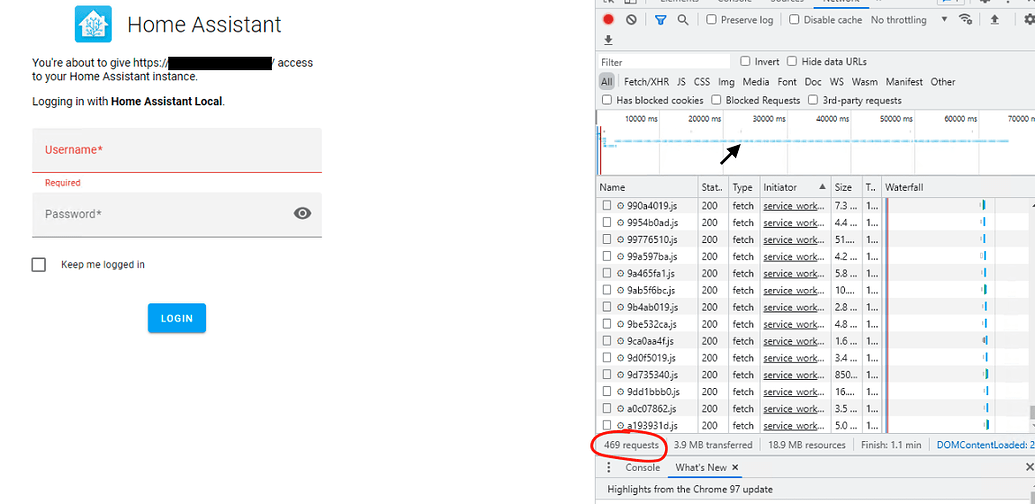 Why am I getting hundreds of requests for *js files in /frontend_latest ...