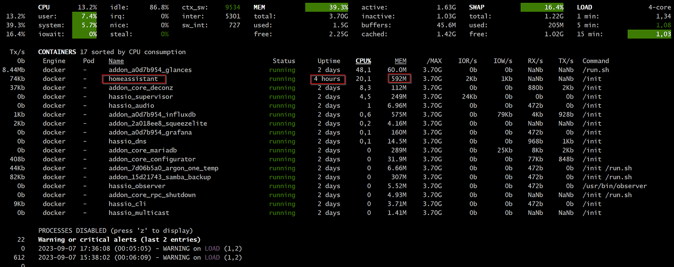Memory leak: How to find whats causing it? - Configuration - Home ...