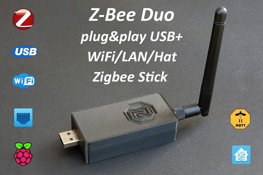 Z-Bee Duo USB+WiFi+Lan+Hat CC2652P zigbee adapter - Hardware - Home ...