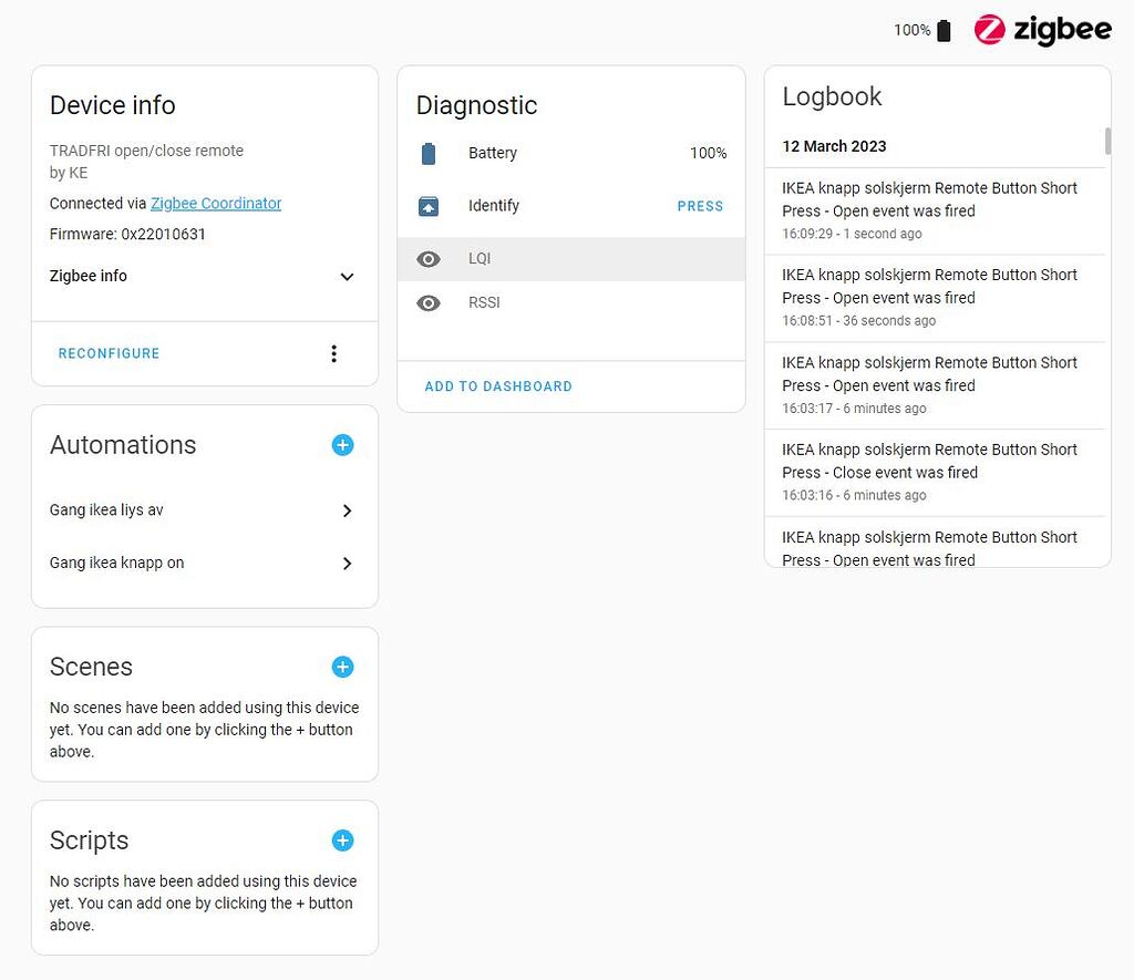 Ikea switch not available in Node Red - Node-RED - Home Assistant Community