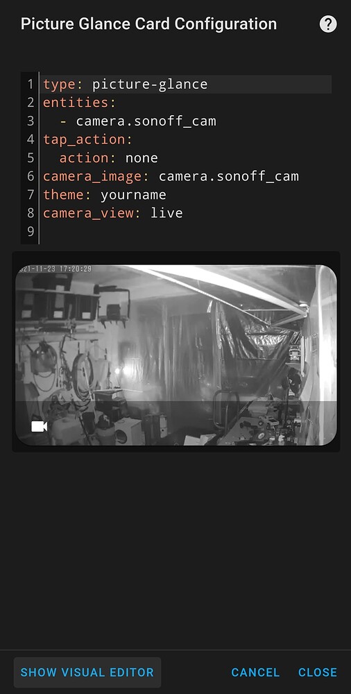 Lovelace card camera live stream - Configuration - Home Assistant Community