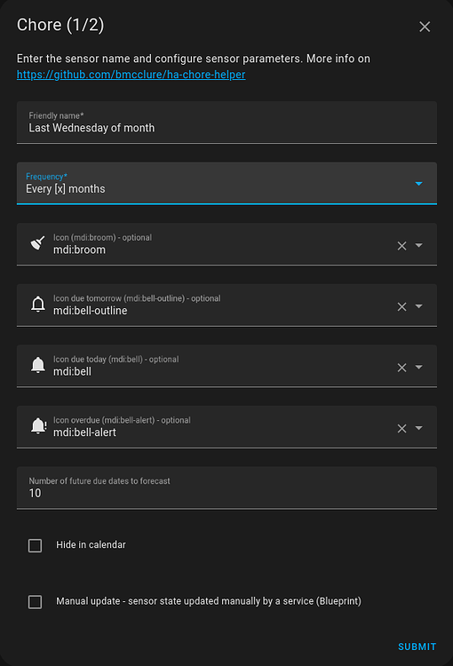 Chore Helper - Track recurring or manual chores with flexible ...
