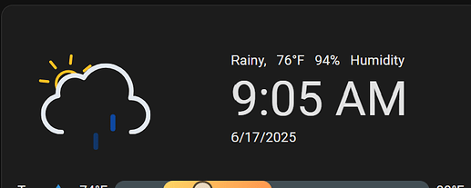 Custom:Clock-Weather-Card Spacing - Frontend - Home Assistant Community