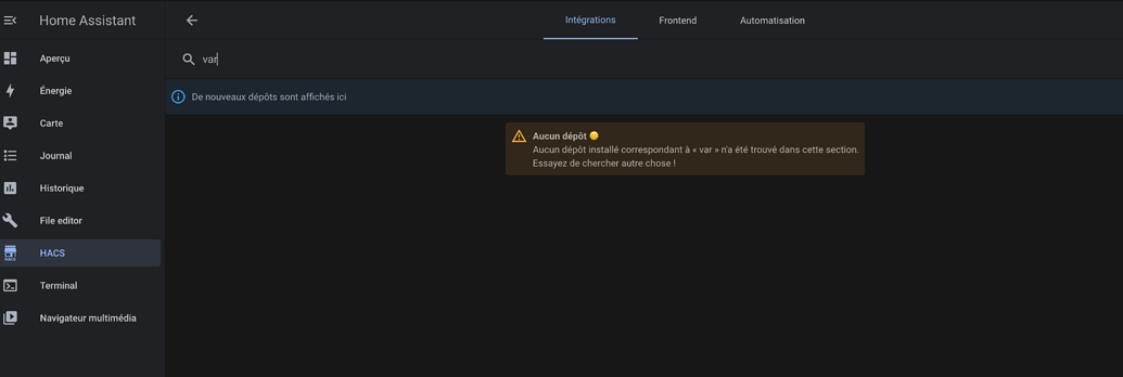 Error When Installing Hass Variables Configuration Home Assistant Community
