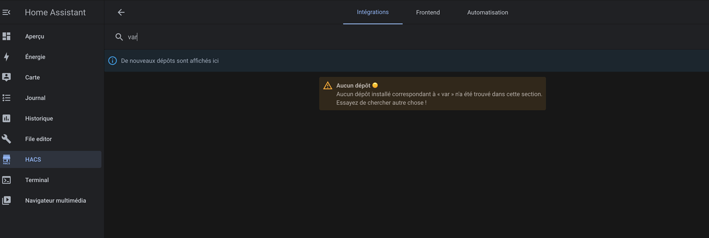 Error When Installing Hass Variables Configuration Home Assistant Community