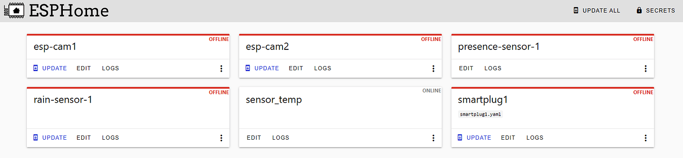 Offline ESPHOME Devices - ESPHome - Home Assistant Community