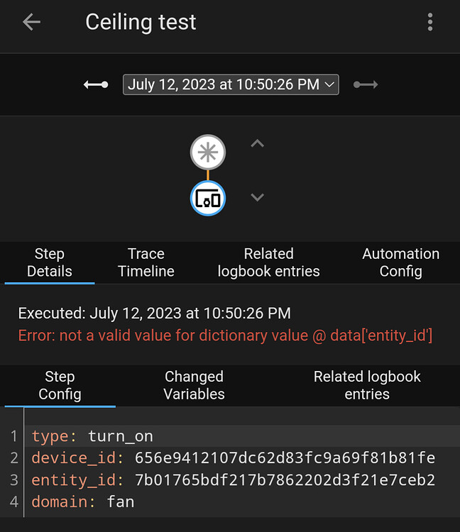Error: not a valid value for dictionary value @ data['entity_id'] - Configuration - Home ...