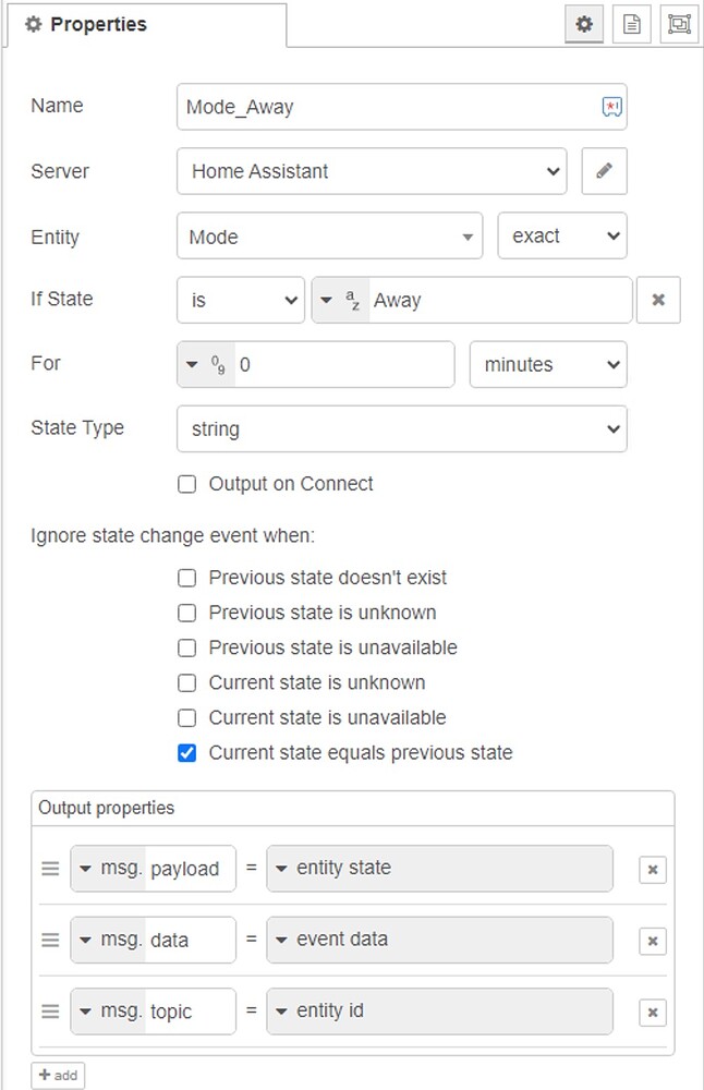 Input Selector Triggers When Away - Node-RED - Home Assistant Community