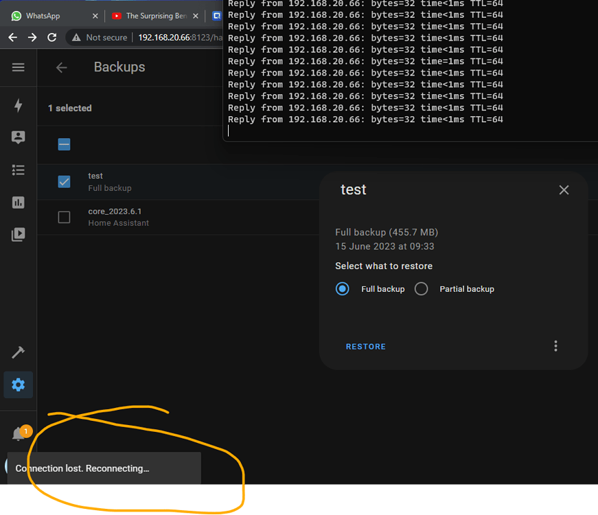 Restore from backup - Installation - Home Assistant Community