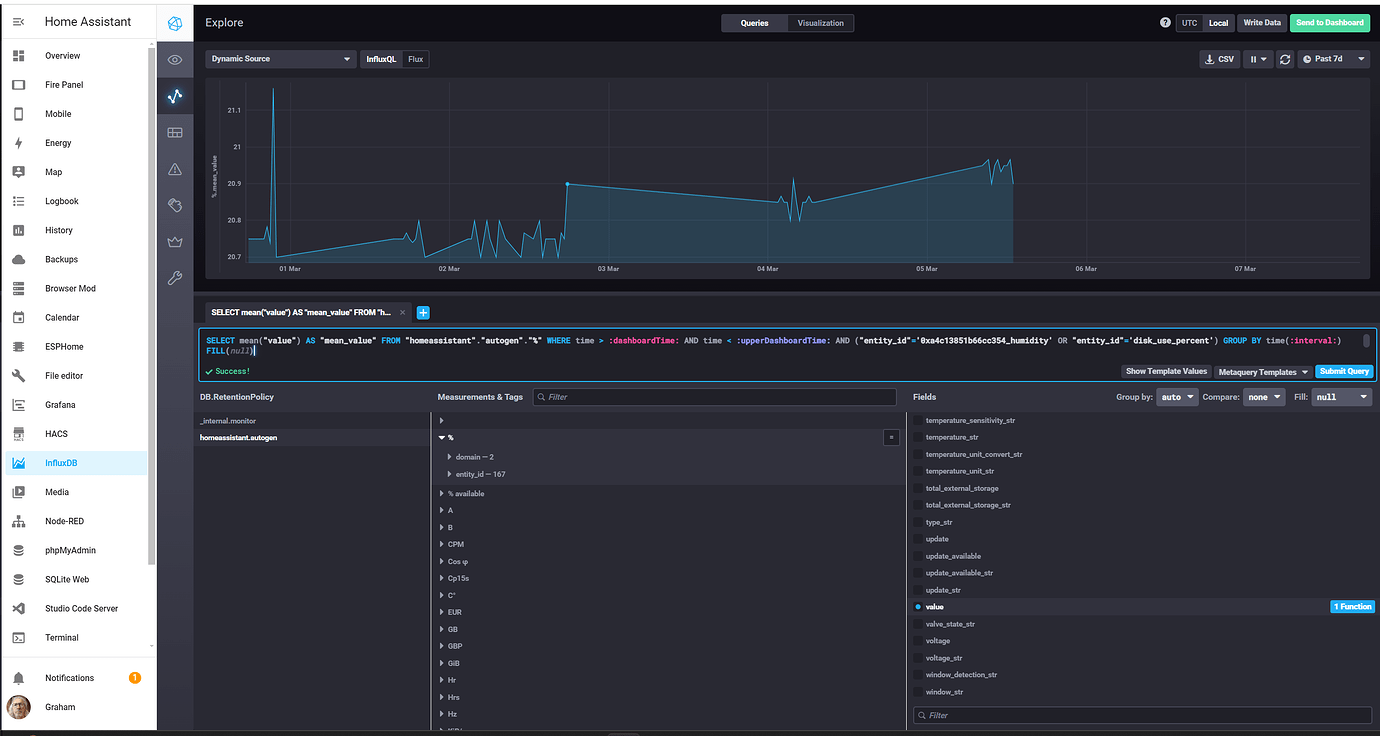 Influxdb Deleting Old Data And Purging The Database Configuration Home Assistant Community