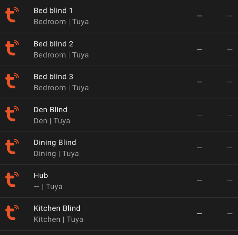 Tuya Devices Do Not Show Up Controls In Home Assistant Third Party Integrations Home