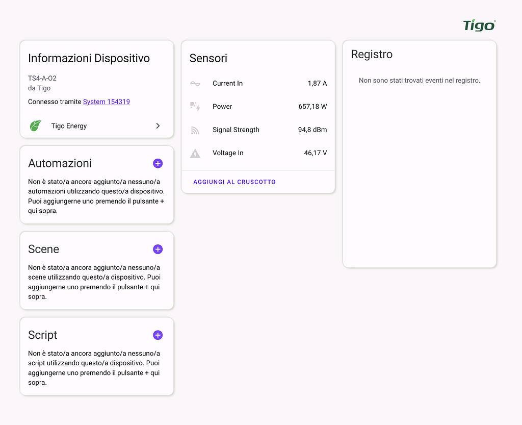 [Custom Integration] Tigo Optimizers – Cloud & Local Support - Share ...