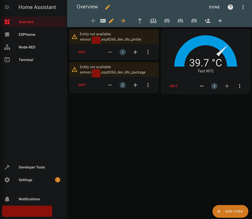 NTC Thermistor Dashboard Error - ESPHome - Home Assistant Community