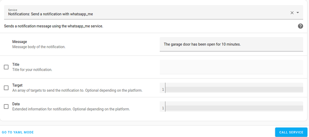 Sending notifications to a whatsapp group - Third party integrations ...