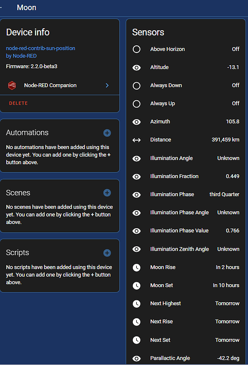 Moon sensor - more information? - Feature Requests - Home Assistant ...