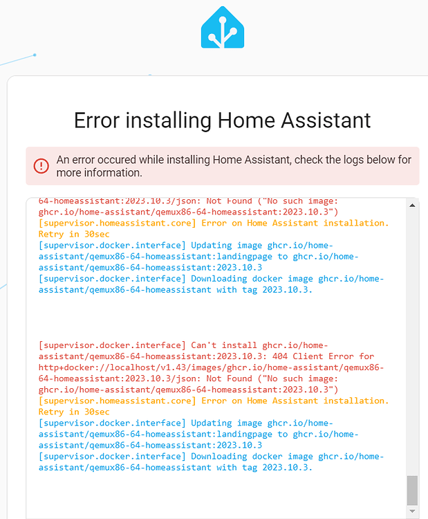 First time install not working - Installation - Home Assistant Community