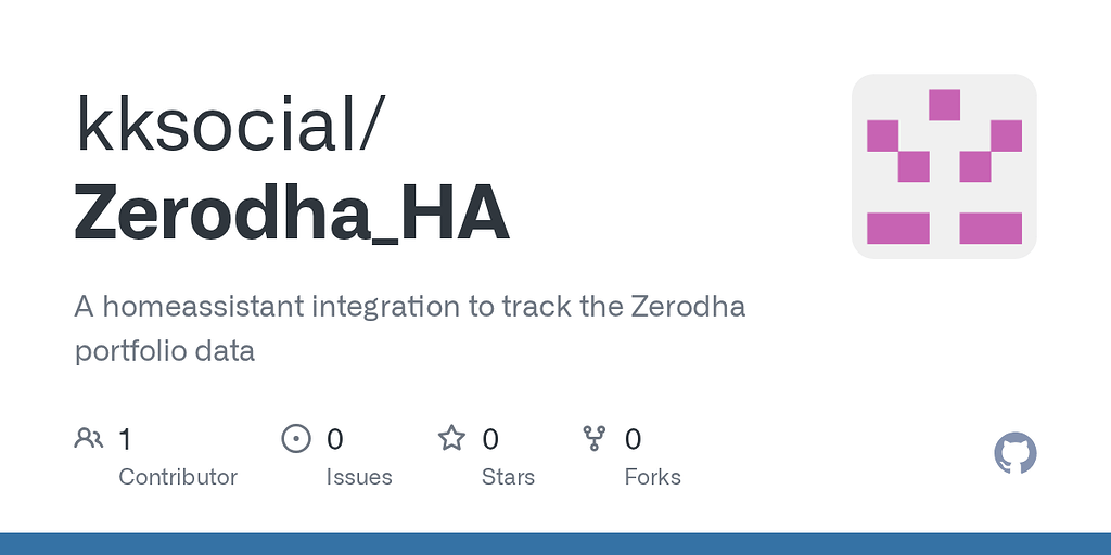 Zerodha Portfolio Integration for Home Assistant 🇮🇳 - Custom ...