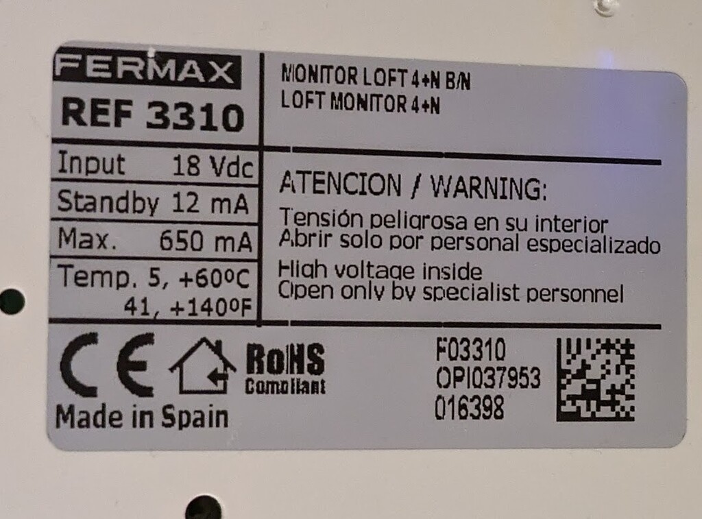 Fermax Door opener mini smart switch - Zigbee - Home Assistant Community