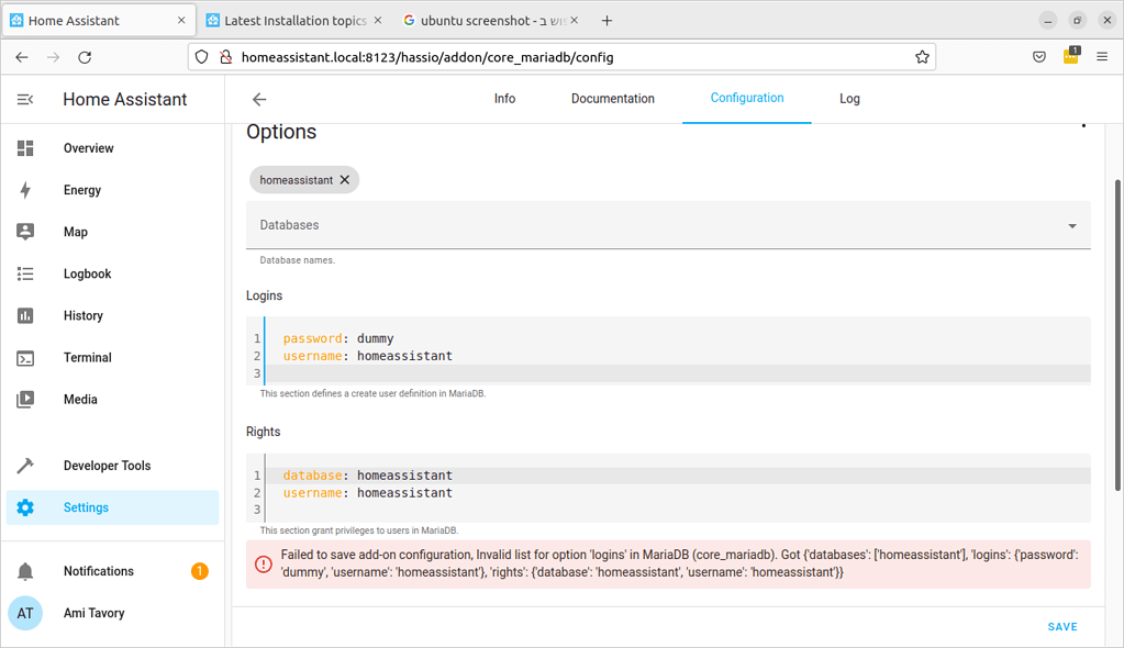 Configuring Mariadb Addon Configuration Home Assistant Community