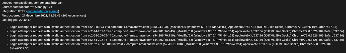 Invalid Authentication from AWS - Third party integrations - Home Assistant Community