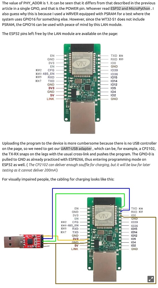 How I installed ESPHome on the wt32-eth01 - Hardware - Home Assistant ...