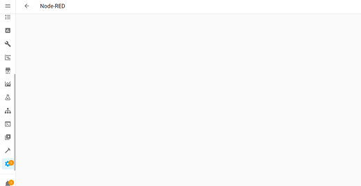 White screen node red not working - Node-RED - Home Assistant Community