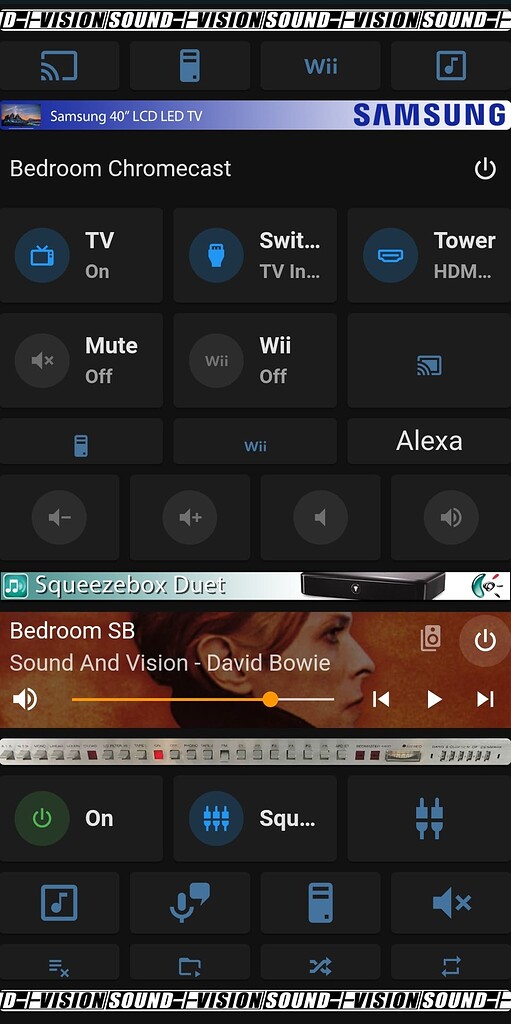 David Bowie Sound & Vision Room Switching Lovelace Dashboards ...