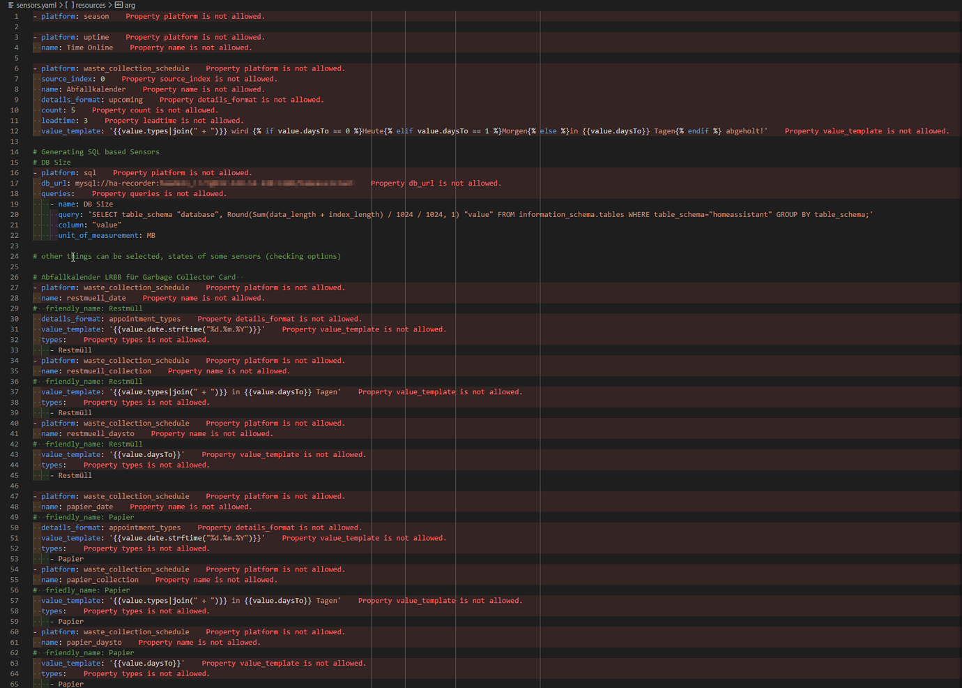 Lot Of Errors In Configuration File Configuration Home Assistant