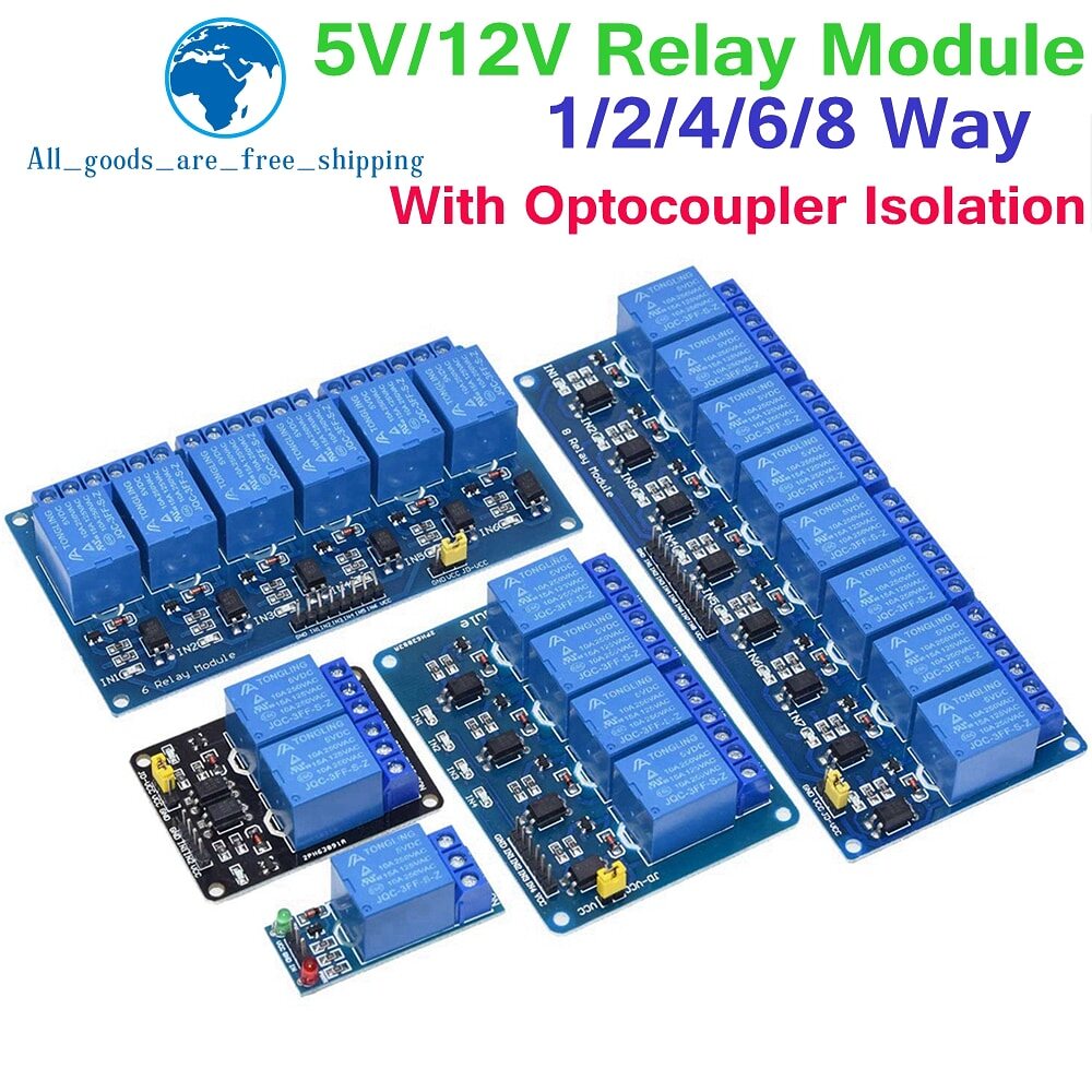 Esp32 Ethernet 8 Or 16 Relays Voltage Regulator Din Rail Mount