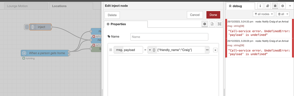 Passing data to a notification node - Node-RED - Home Assistant Community