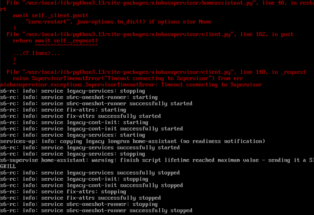 Synology VMM - “[WARN] Home Assistant CLI not starting! Jump into ...