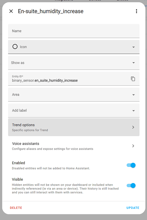 Basic guidance on how to set up a trend sensor - Configuration - Home ...