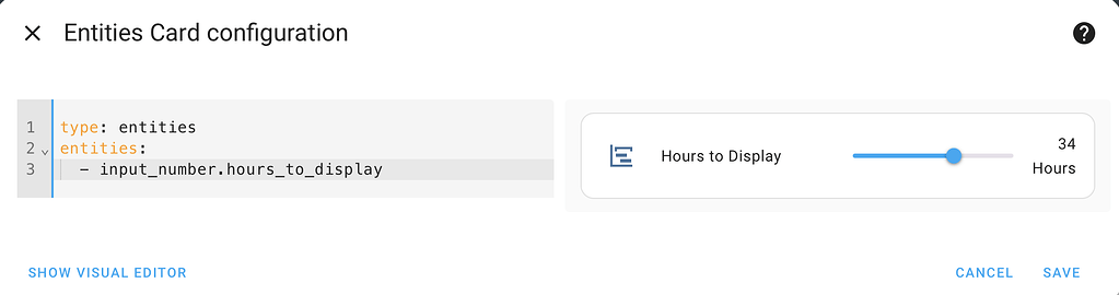 How do I use input_number in hours_to_show in a history graph card? - Frontend - Home Assistant ...