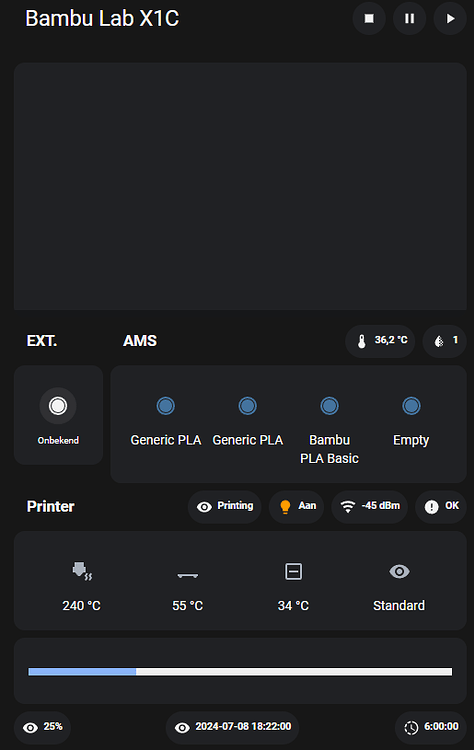 My Bambu Lab X1C Dashboard & Automations - Dashboards & Frontend - Home ...