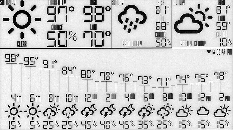 WeatherFlow ESPHome LILYGO T5-4.7 inch E-Paper Display Project - Share your Projects! - Home ...