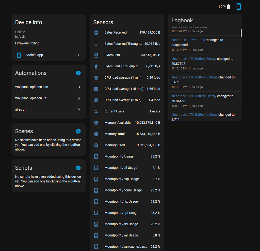 Steam Deck Home Assistant project - Share your Projects! - Home ...