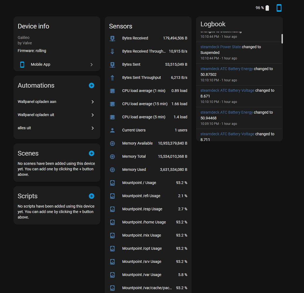 Steam Deck Home Assistant Project Share Your Projects Home Assistant Community