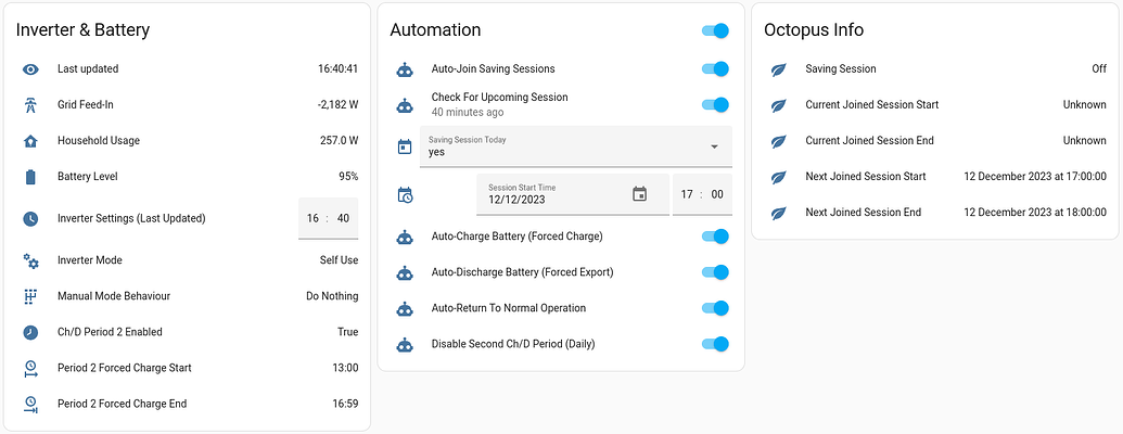 Automated Octopus Saving Sessions with Solax X1 Hybrid G4 - Share your ...