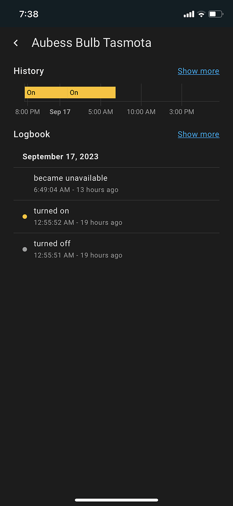 Tasmota bulb goes offline and doesn’t reconnect - Configuration - Home ...