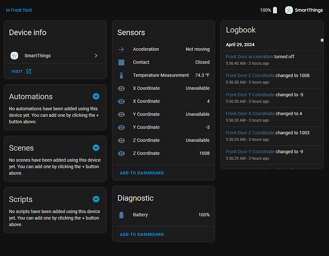 Recent HA restore: SmartThings Sensors with Duplicate fields? - Third party integrations - Home ...