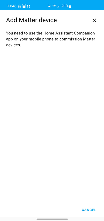 Cant add Matter device using Android Phone - Matter/Thread - Home ...