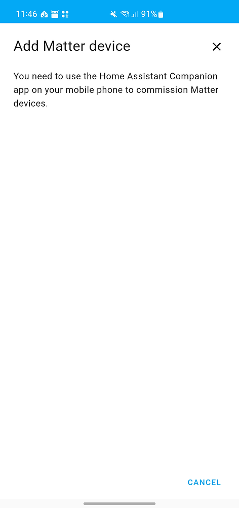 Cant add Matter device using Android Phone - Matter/Thread - Home ...