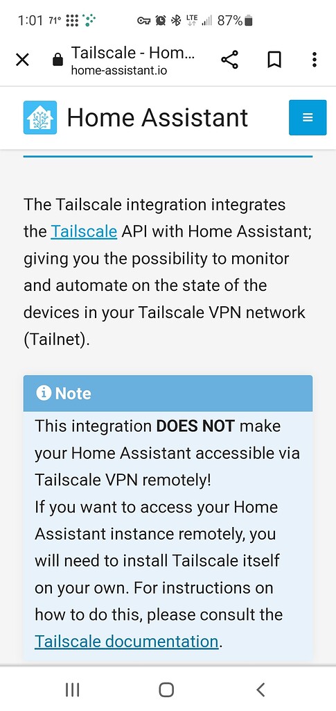 Tailscale & remote access - Home Assistant Community