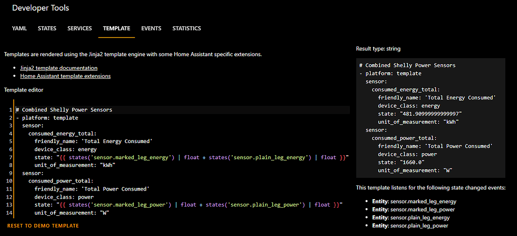 Combined Energy Sensors Not Showing Up Configuration Home Assistant Community