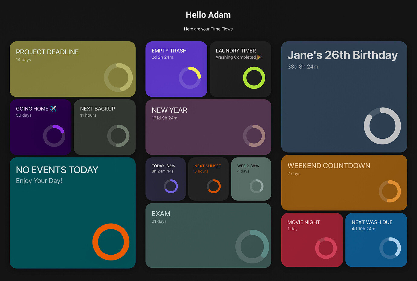 TimeFlow Card - Beautiful countdown timers For Home Assistant - Share ...